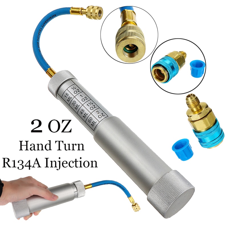 R134a 2 oz handdraai vulmiddel injectie auto airco... – Vicedeal