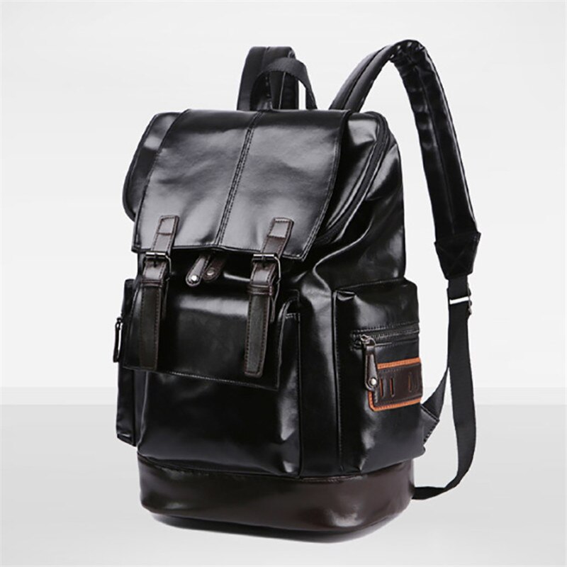 Pu Leather Backpacks Vintage Notebook Laptop Backp... – Vicedeal
