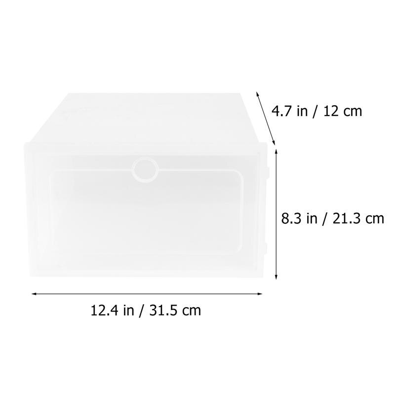 6PCS Shoes Boxes Thickened Transparent Drawer Case... – Grandado