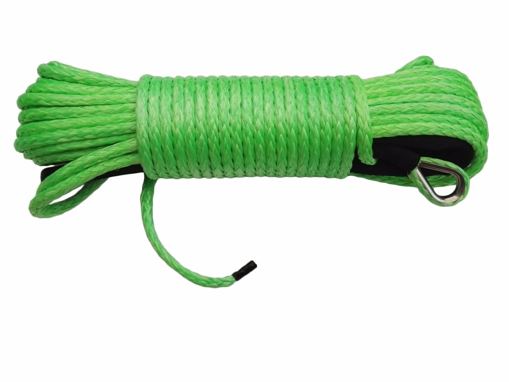 Green 6mm*24m Synthetic Winch Cable,UTV Winch Line... – Grandado