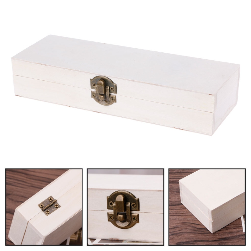 Handmade Jewelry Storage Box Wood Lock Up Pen Case... – Grandado