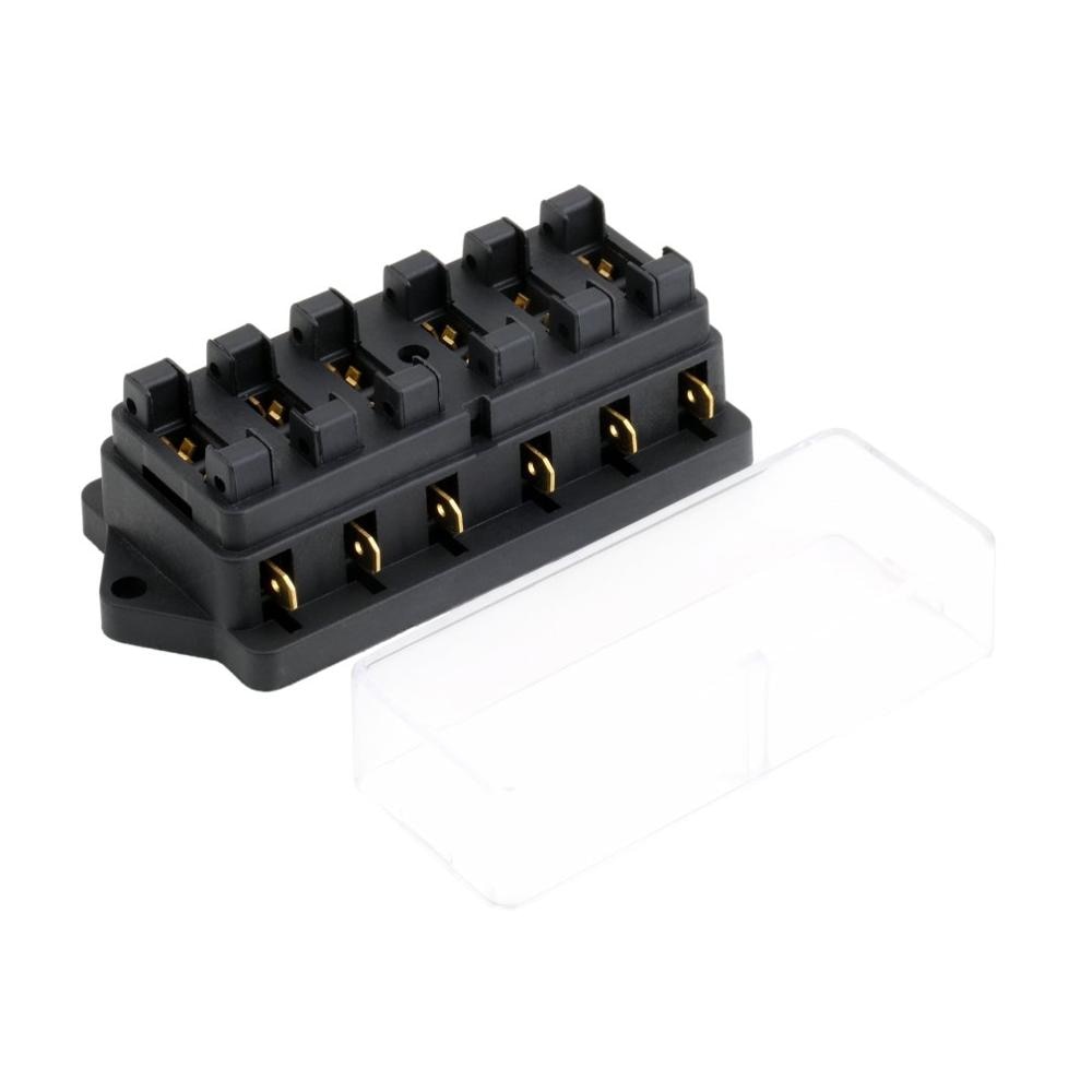 Universal 12v 6 Way Fuse Box Block Fuse Holder Box... – Grandado