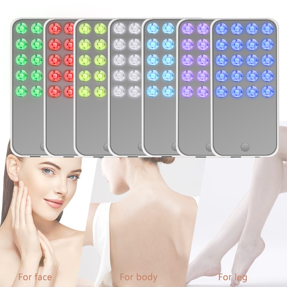 7 Colors LED Light Face Therapy Beauty Device Port... – Grandado
