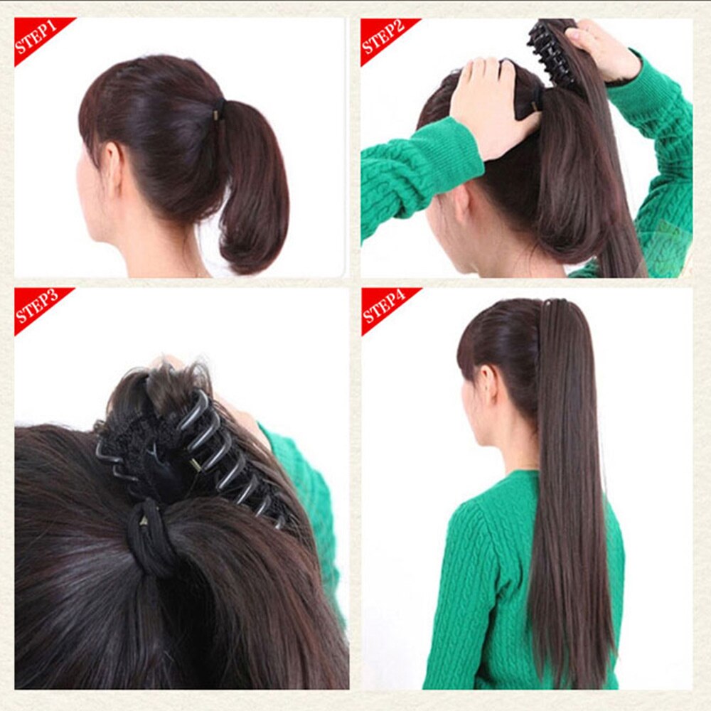 AIYEE 24inch Straight Long Clip In Hair Extensions... – Grandado