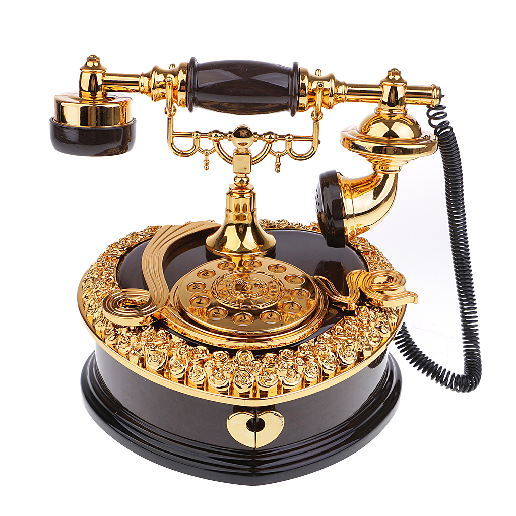 European Vintage Style Telephone Model Music Box H... – Vicedeal