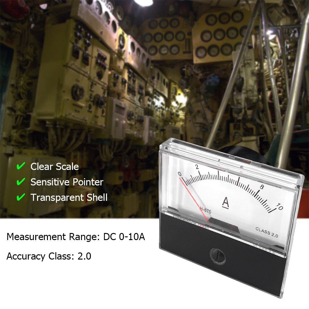 Analog Current Panel Meter Ammeter Gauge Class 2.5... – Grandado