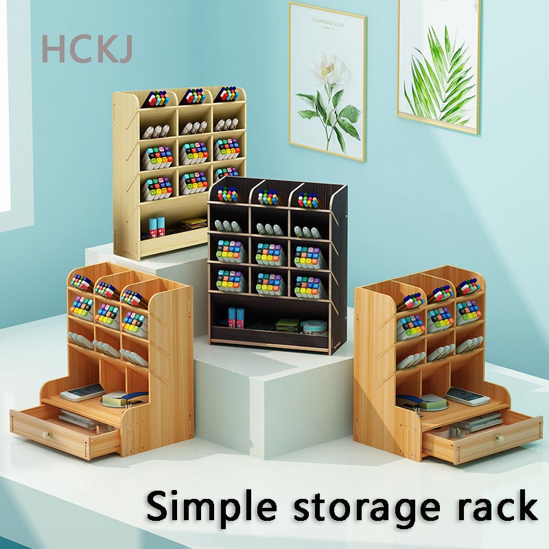 Vintage Multi-Function Wooden Desktop Marker Pen H... – Grandado