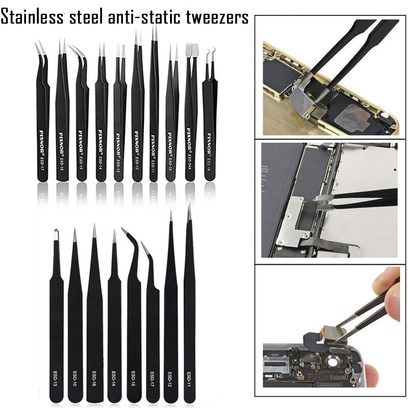 Anti Static Tweezers ESD Tweezers Set Precision Ha... – Vicedeal