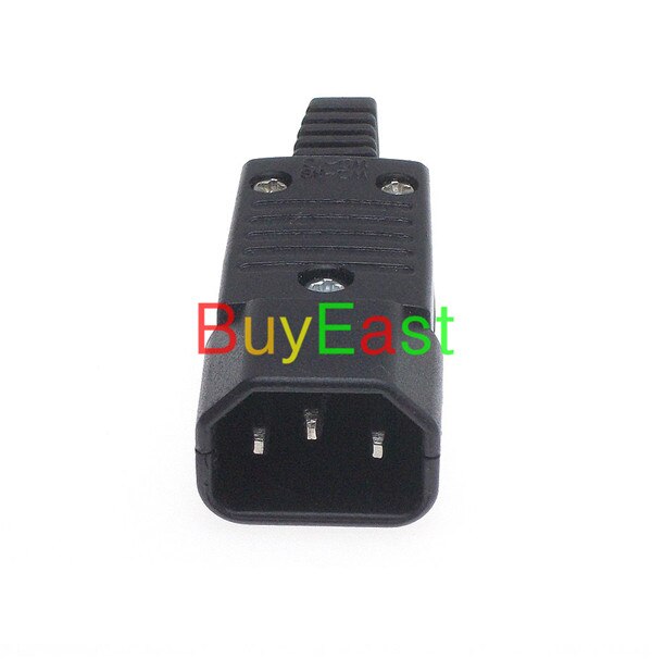 5 x IEC-60320 C14 Male Plug Cable Cord Connector R... – Vicedeal