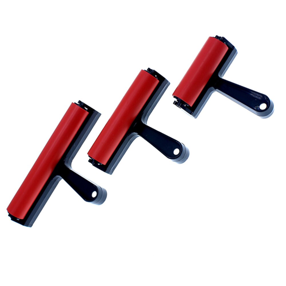 Red Rubber Artist Brush Drawing Roller Brayer Hand... – Grandado