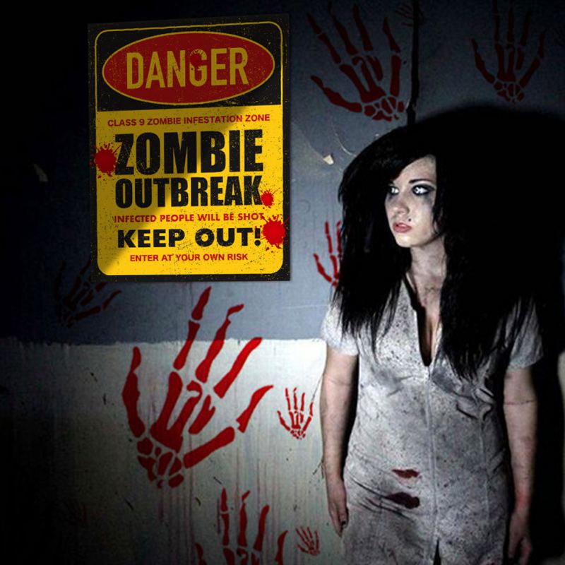 Halloween Horror Wall Stickers Bloody Stickers Sel... – Vicedeal