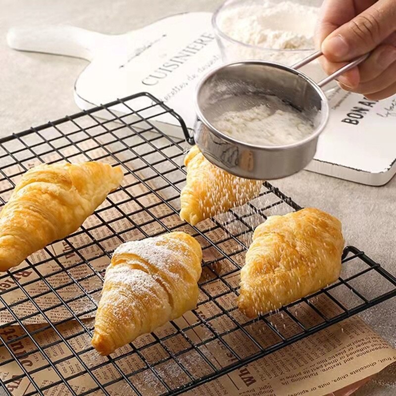 6.5CM Fine Mesh Flour Sifter Sugar Cocoa Matcha Po... – Vicedeal