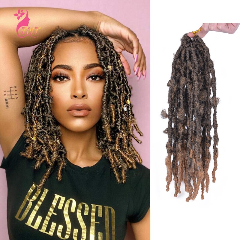 Butterfly Locs Crochet Braids Hair Synthetic 18'' ... – Grandado