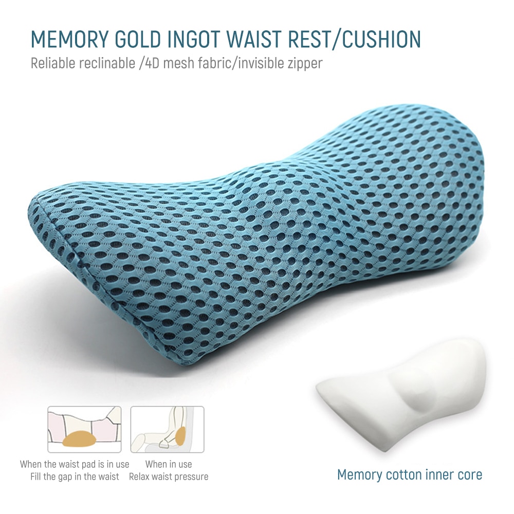 4D Mesh Bed Sleeping Lumbar Support Pillow For Sid... – Grandado