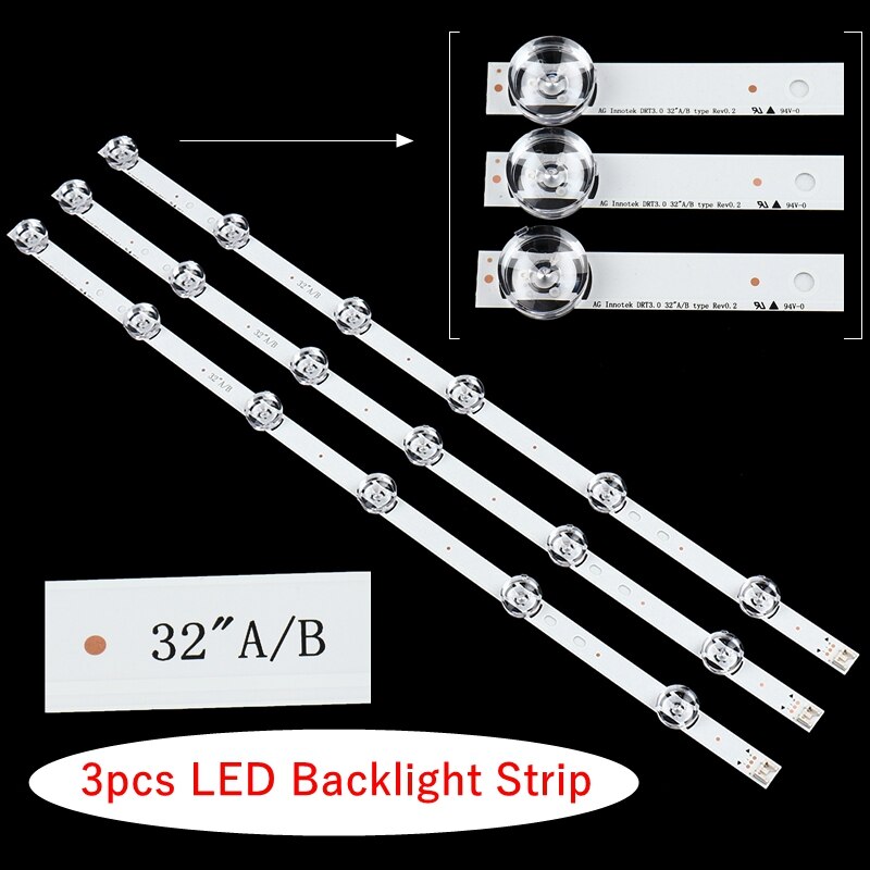 3 X Led Backlight Strip Voor Lg 32 "Tv Backlight 3... – Vicedeal