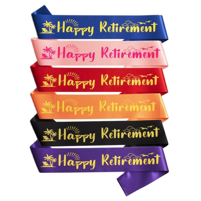 】Happy Retirement Sash Party Decoration Party Favo... – Grandado