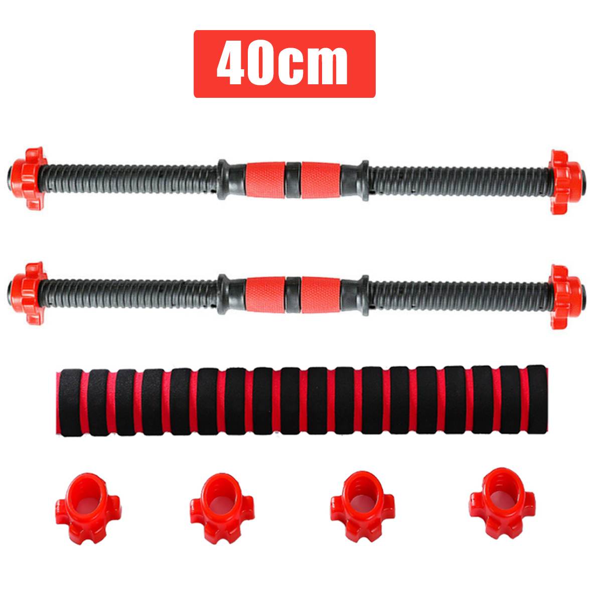 2 Pcs 40/50 Cm Chrome Halter Stang Massief Staal G... – Grandado