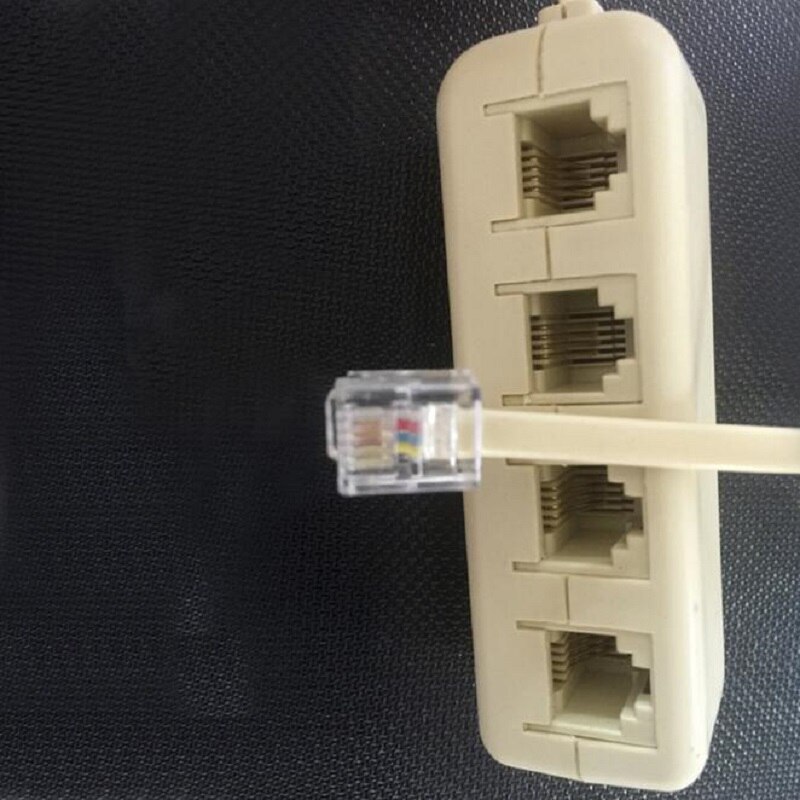 RJ11 6P4C om 6P4C 4Way Telefoon Kabel Modulaire Sp... – Grandado