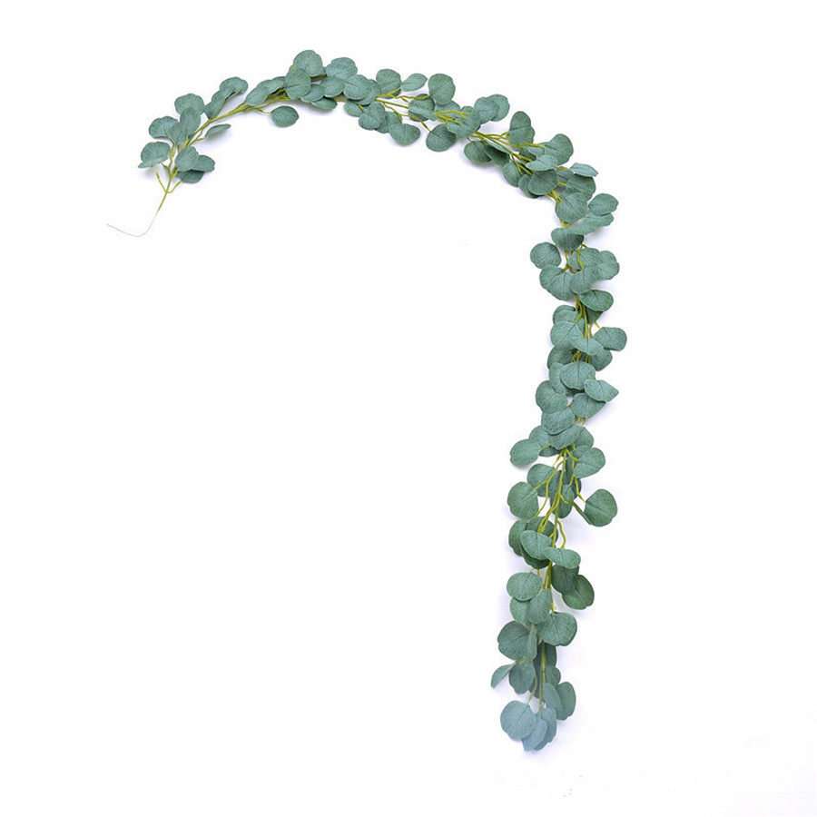 Artificial Green Eucalyptus Willow Leaves Garland ... – Grandado