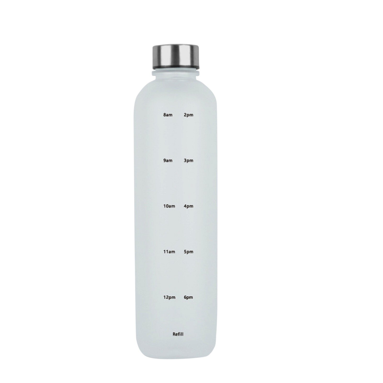 4 # Premium Plastic Waterfles 1 L Met Tijd Stempel... – Vicedeal