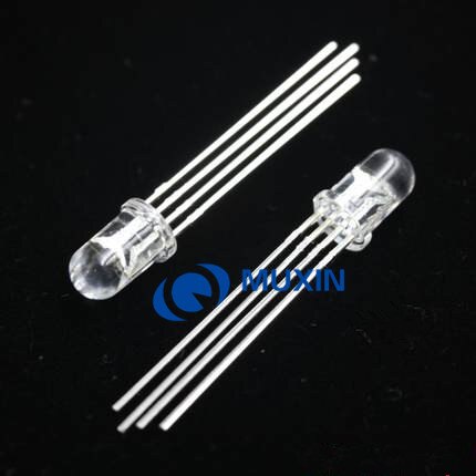 50pcs 5MM RGB super Bright led Common Anode 4 pins... – Grandado