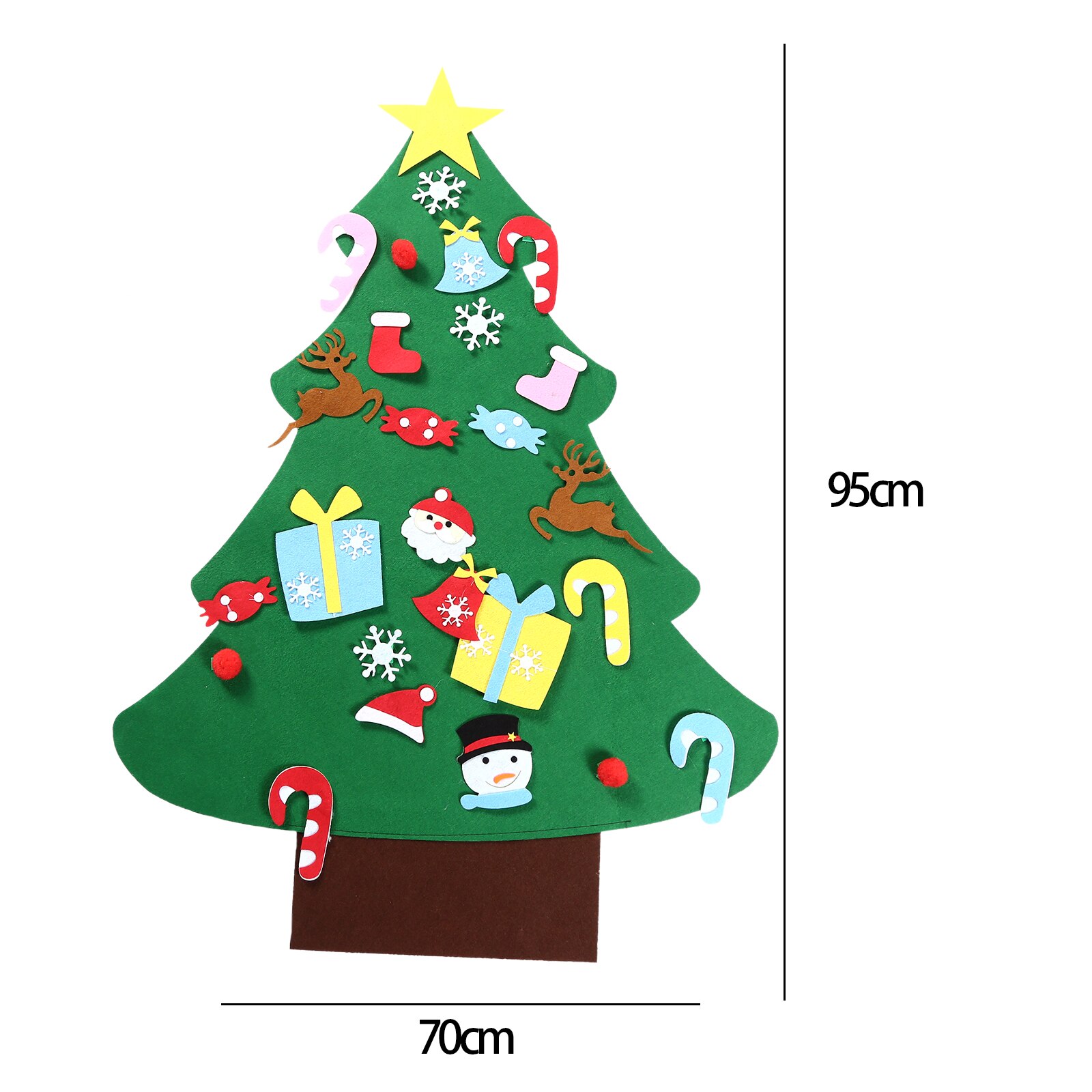 3D Felt Christmas Tree Merry Christmas DIY Cartoon... – Vicedeal