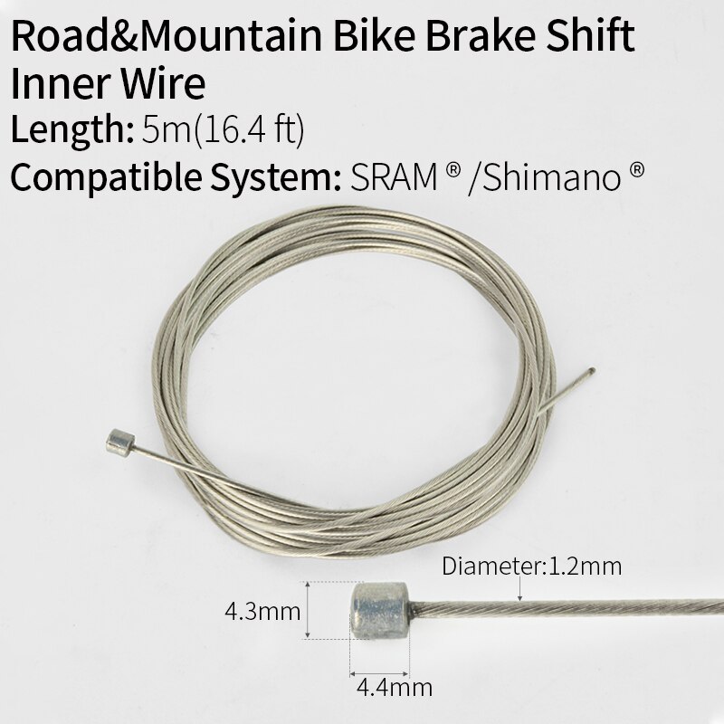 JSHOU BIKE Brake Inner Cables Wire Brake Front Rea... – Grandado
