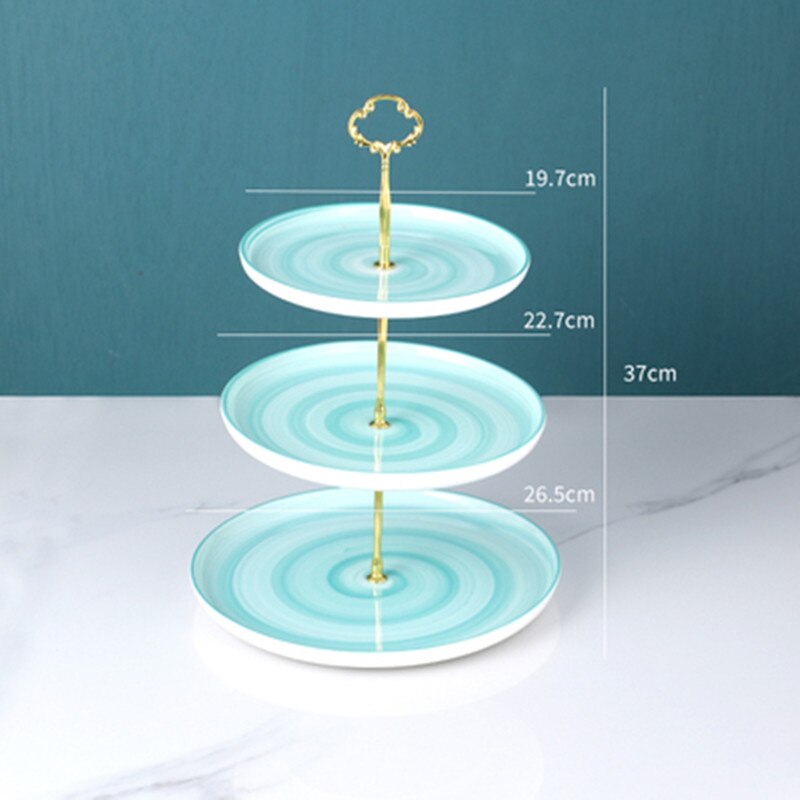 English Afternoon Tea Cake Plates Ceramic Multilay... – Grandado