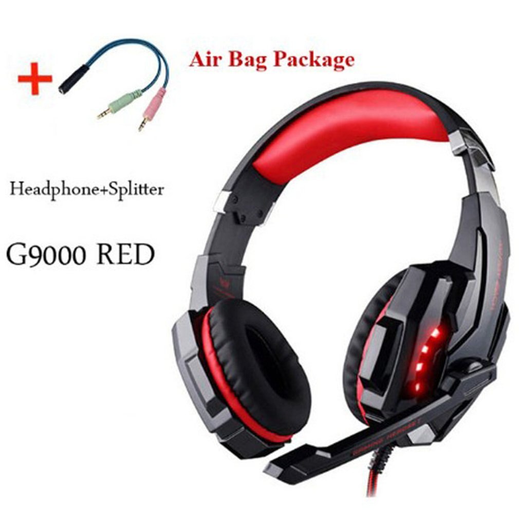 Gaming Headsets Big Headphones with Light Mic Ster... – Vicedeal