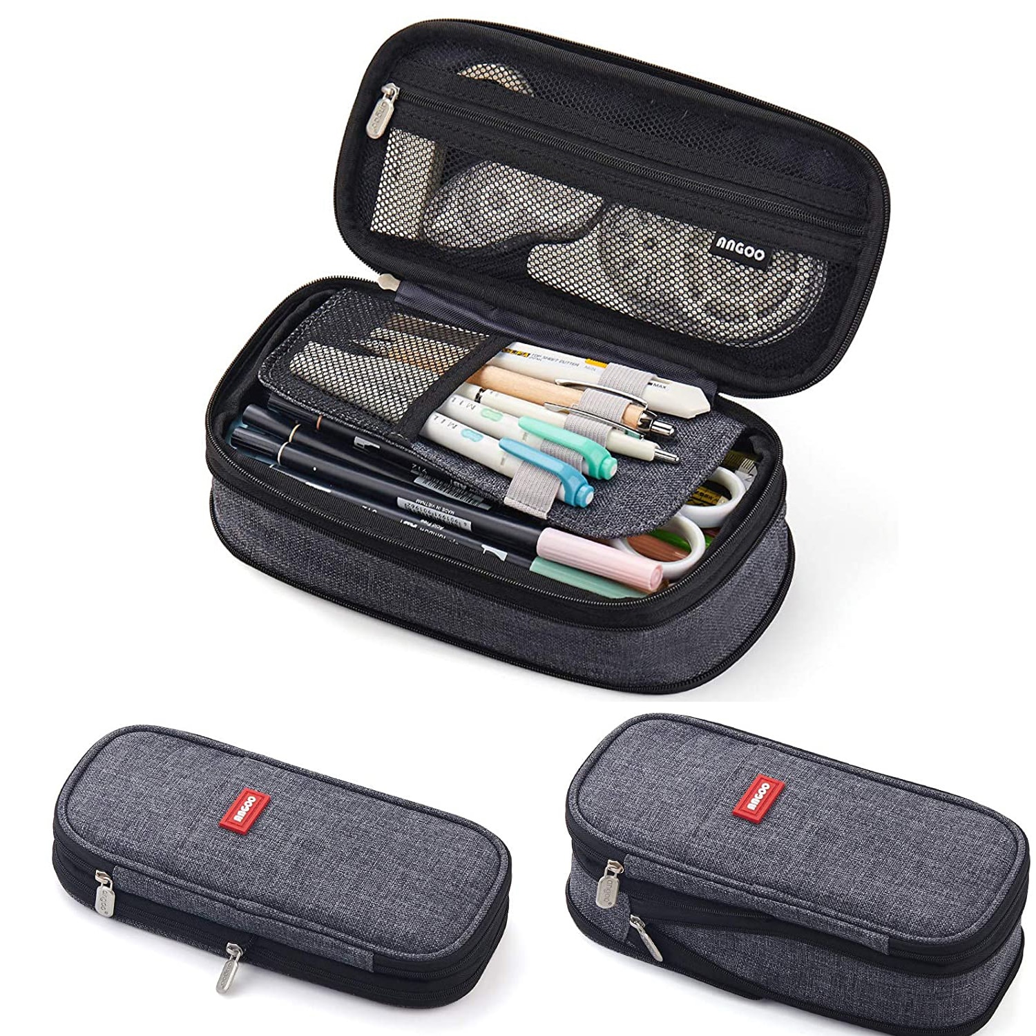 Angoo Foldable Large School Pencil Case Kawaii Cut... – Vicedeal