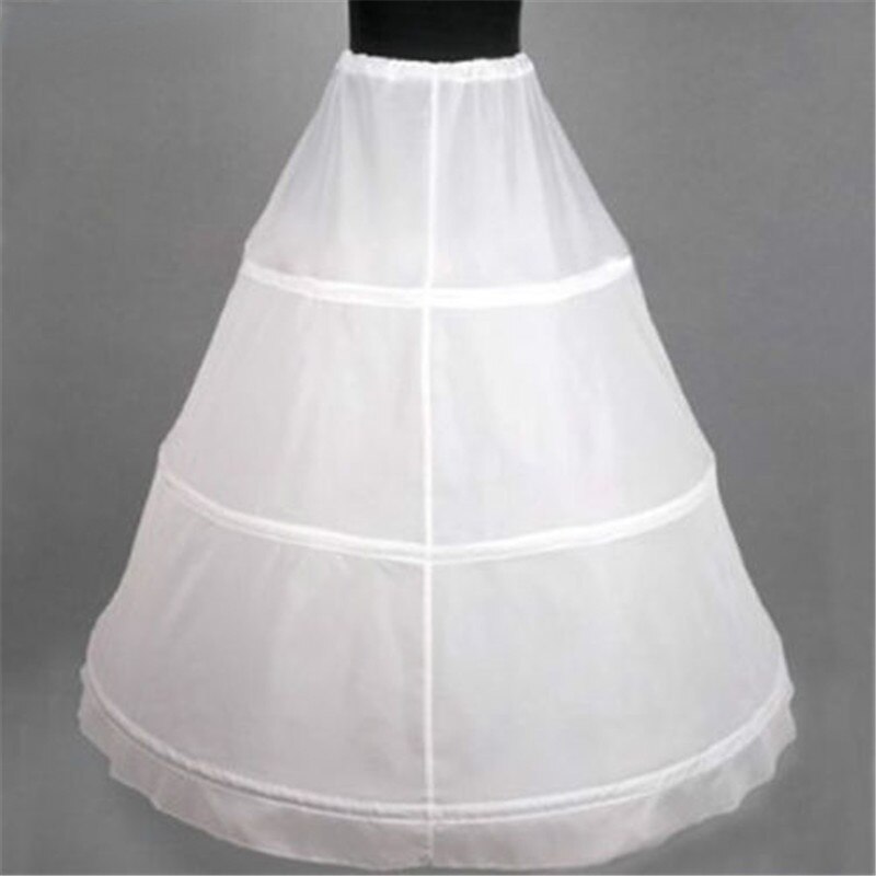 White 3-HOOP Ball Gown BONE FULL CRINOLINE PETTICO... – Vicedeal