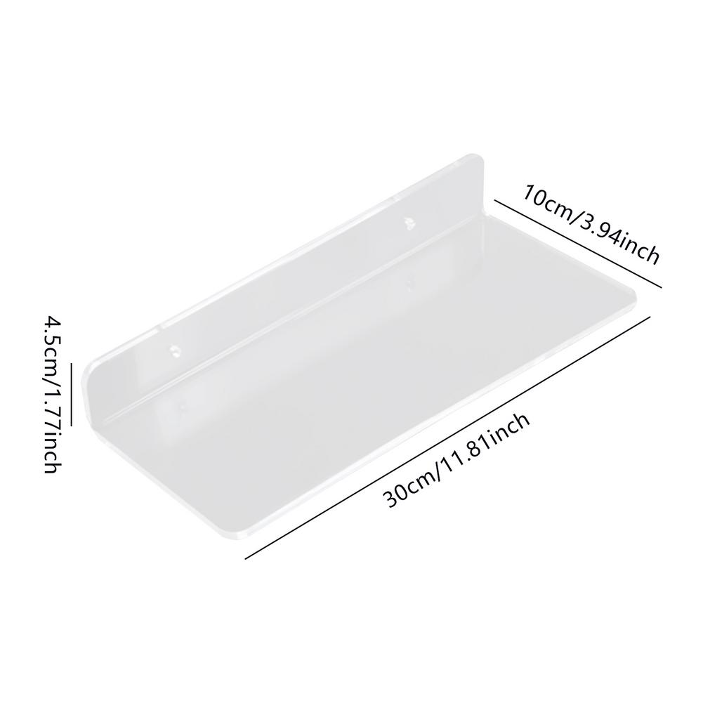 Clear Acrylic Shelves For E Practical Wall Mount A... – Vicedeal