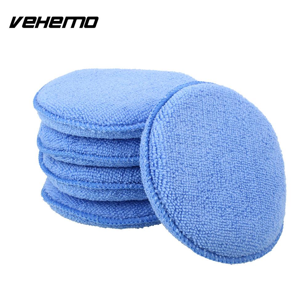 Vehemo Microfiber Blauw 5 stks Buffing Pad Waxen S... – Grandado