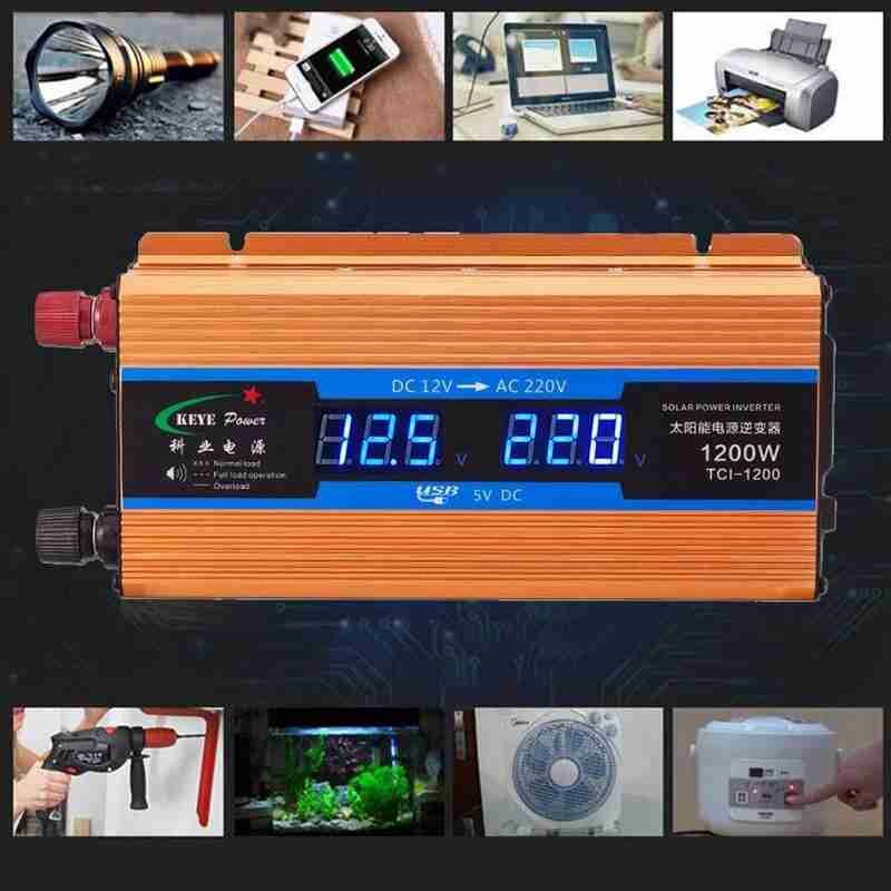 12V 24V Home Car Inverter 750W 1000W Voltage Trans... – Vicedeal