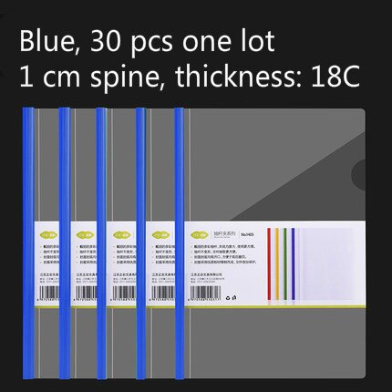 PP Thickened A4 Report Cover & Spine Bar Trans... – Vicedeal