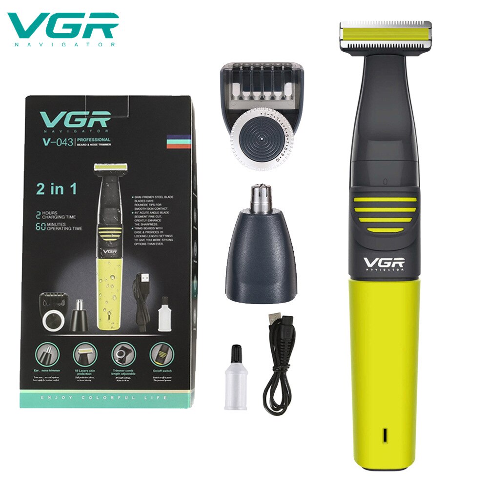 VGR Facial Body Hair Trimmer for Men Beard Trimmer... – Vicedeal