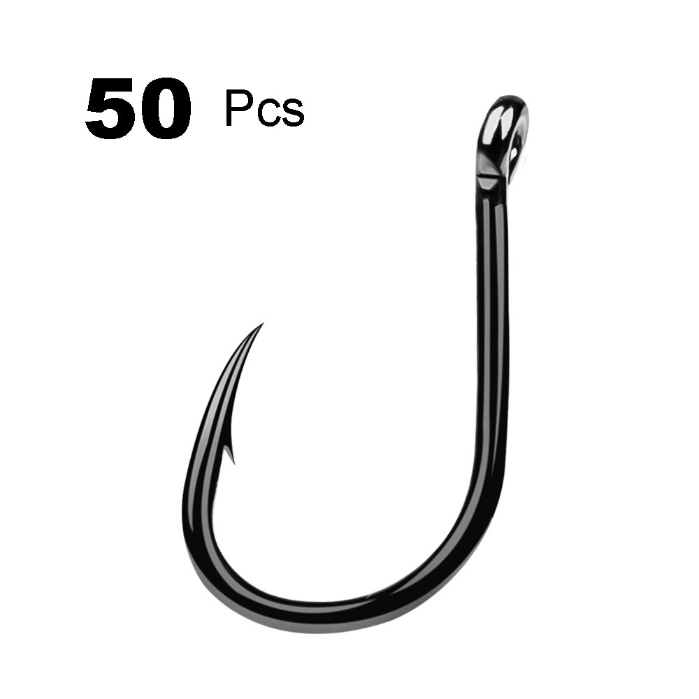 50pcs/lot fish hooks barbed sea water fixture hook... – Vicedeal