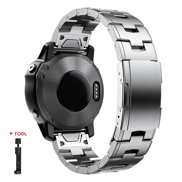 26mm 22mm Quickfit Titanium Strap For Garmin Fenix... – Grandado