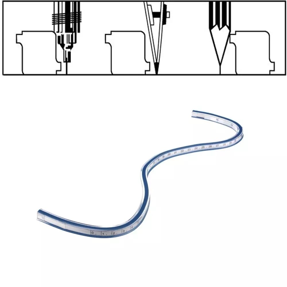 1PCS Flexible Measuring Ruler 60CM Soft Curve Rule... – Grandado