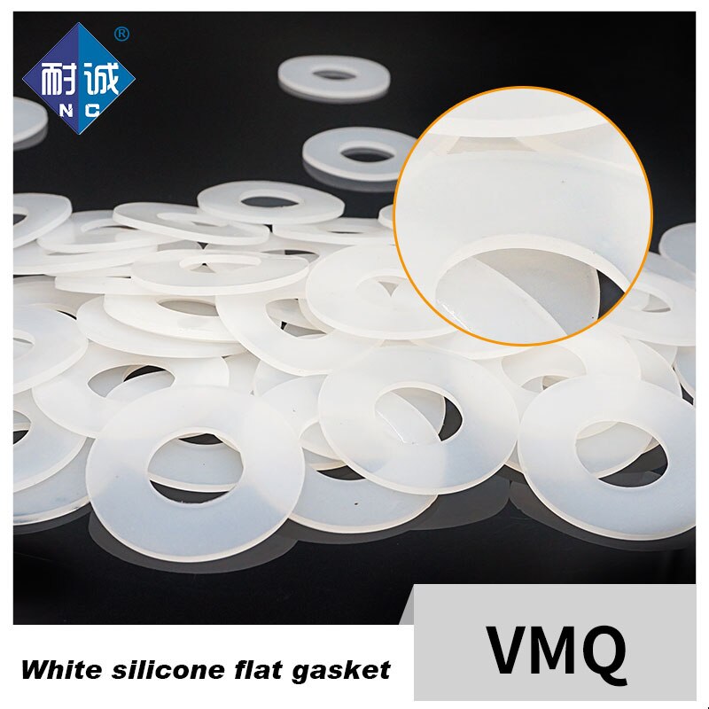 White translucent Silicone Flat Gasket 20*44*2mm S... – Grandado