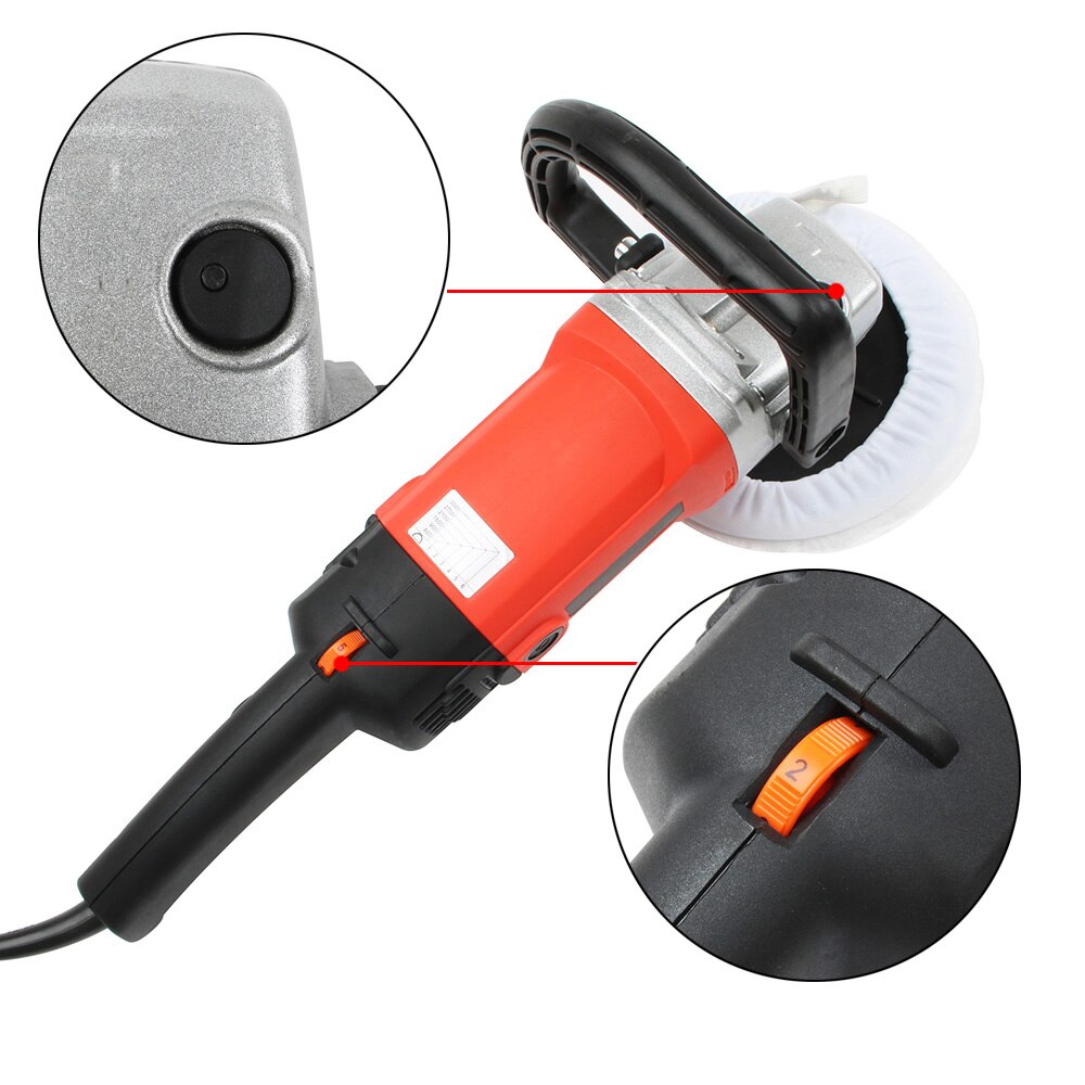 HIMOSKWA Car Polisher 1400W Variable Speed 3000rpm... – Grandado