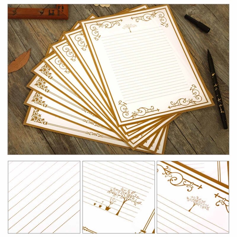Letter Writing Papers Set Vintage Letter Papers St... – Grandado
