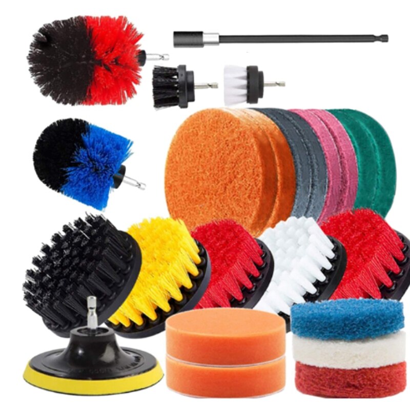 25 Pcs Drill Brush Attachments Set,Power Scrubber ... – Grandado