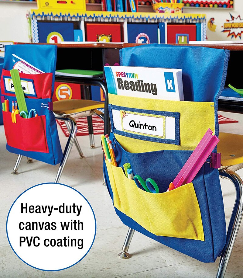 Kindergarten Classroom Chair Back Hanging Bag Stor... – Grandado