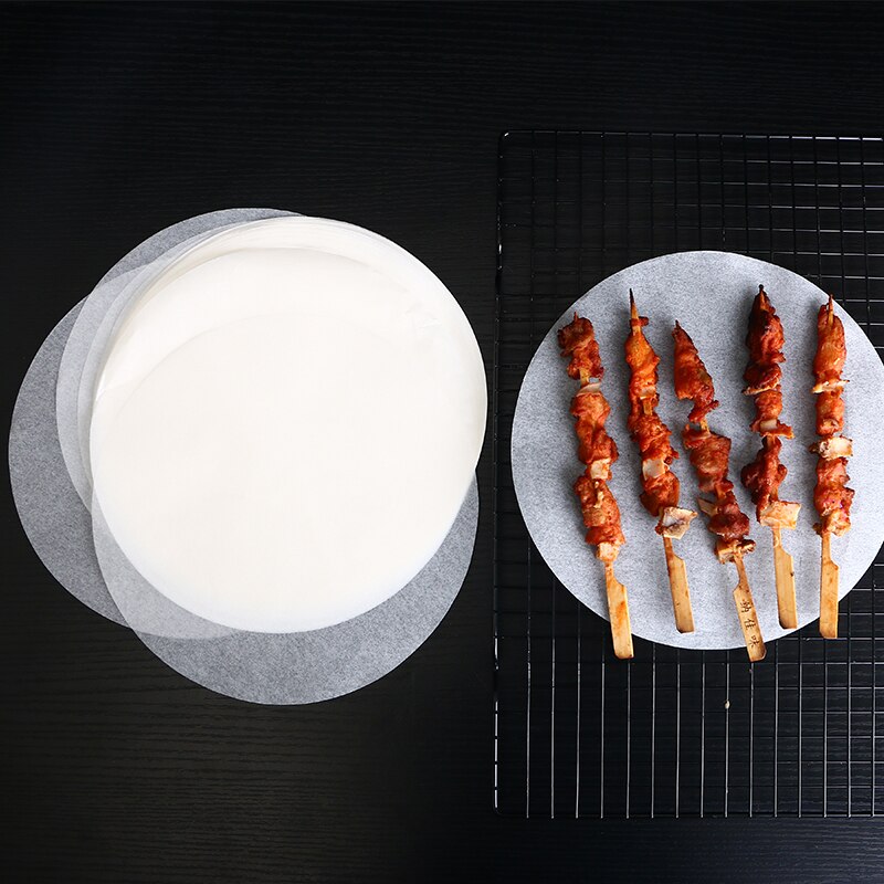 50 Pcs Round Grill Wax Paper Burger Paper Non-stic... – Grandado