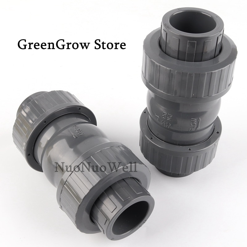 1PC 20~63mm Hi PVC Check Valve Garden Water Connec... – Grandado