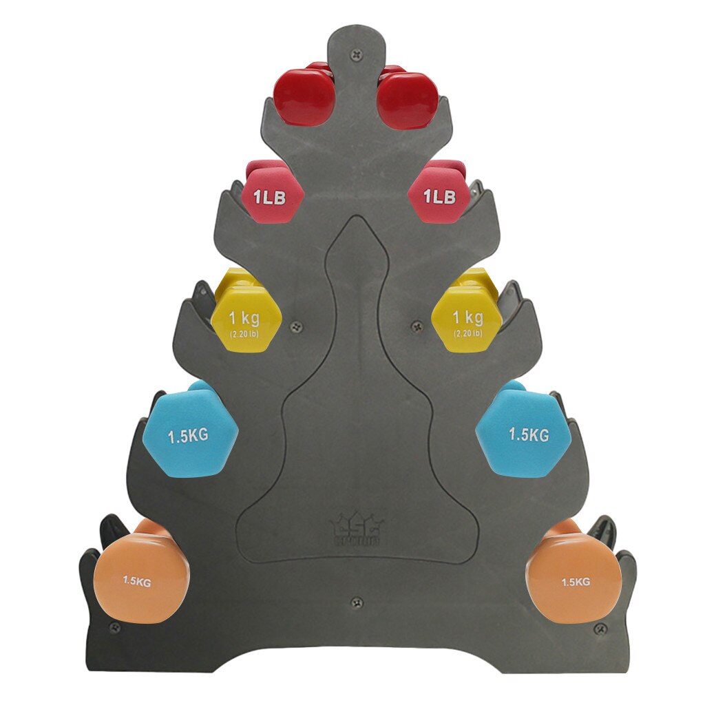 3-layer dumbbell rack Portable Home 5 Tier Dumbbel... – Grandado