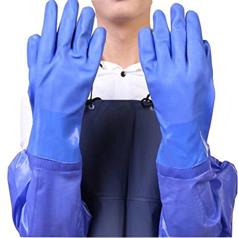 65CM Long Cuff HTR PVC Chemical Acid Base Resistan... – Vicedeal