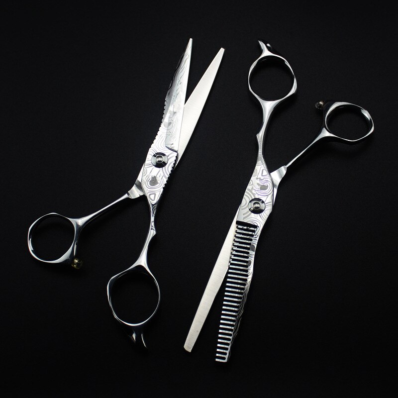 Damascus steel 6 '' hair salon scissors makeup cut... – Grandado