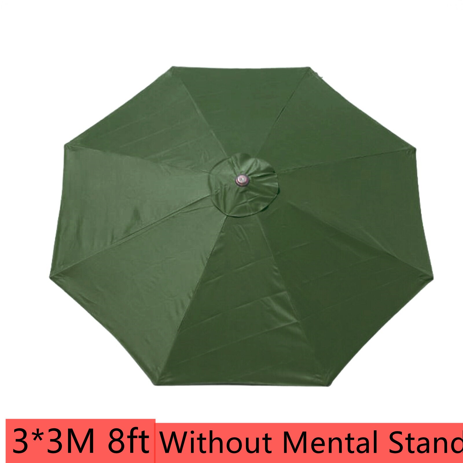 3 Meters Beach Umbrella Replacement Canopy Garden ... – Grandado